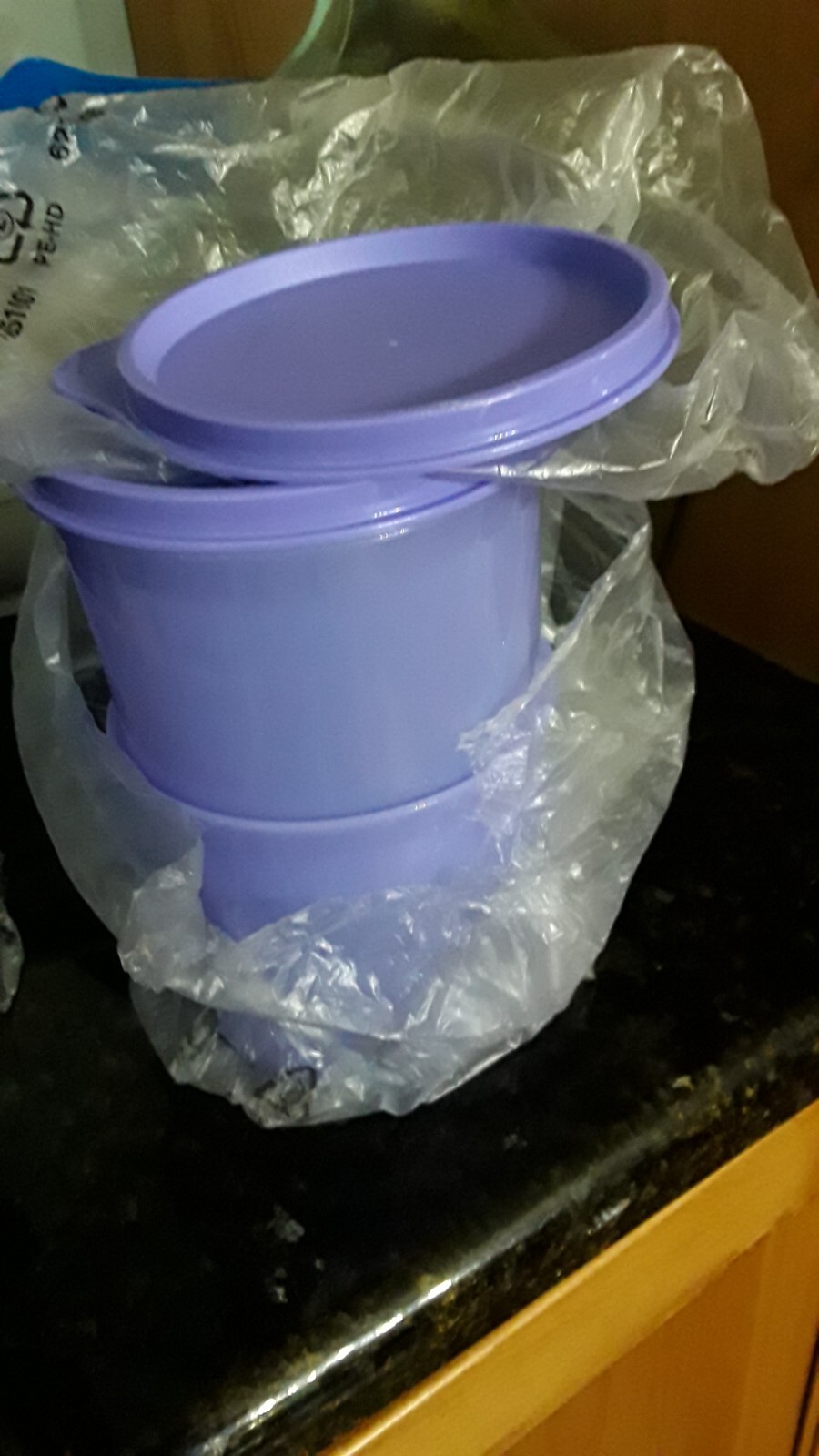 2 TUPPERWARE 20 OZ. ROUND STORAGE CONTAINERS- LILAC | eBay