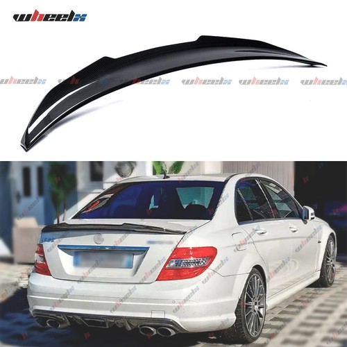 CARBON PSM STYLE EAR TRUNK SPOILER WING FOR MERCEDES BENZ W204 C250 C63 ...