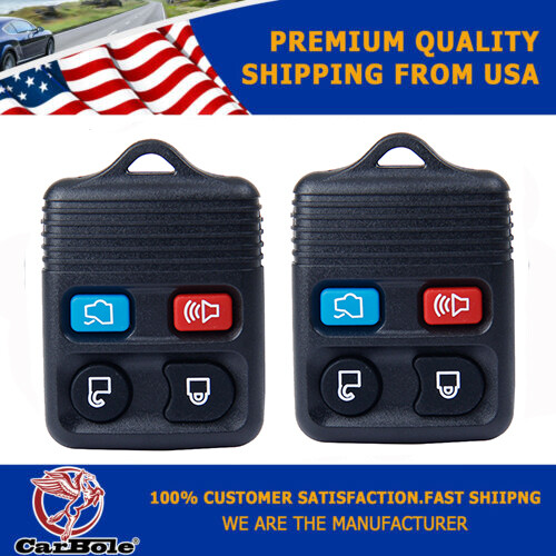For Ford 2pcs Replacement Keyless Entry Remote Control Alarm Car Key ...