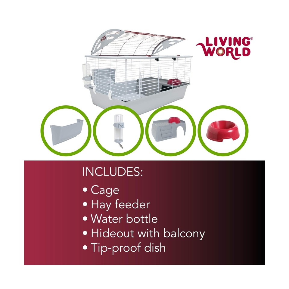 Living World - Deluxe Hybrid Habitat, Large - Rabbit, Guinea Pig ...