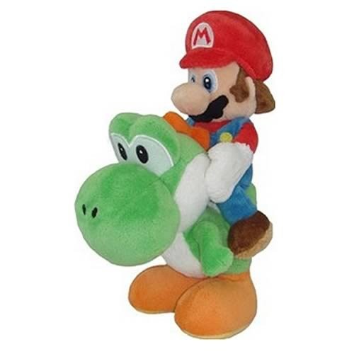 Plush - Nintendo Super Mario - Mario Riding Yoshi 8" New Soft Doll Toy ...