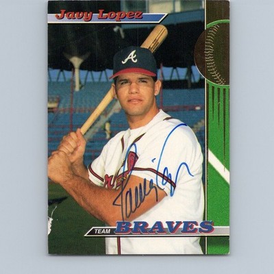 1993 Topps Stadium Club Teams - Atlanta Braves Javy Lopez #27 ...