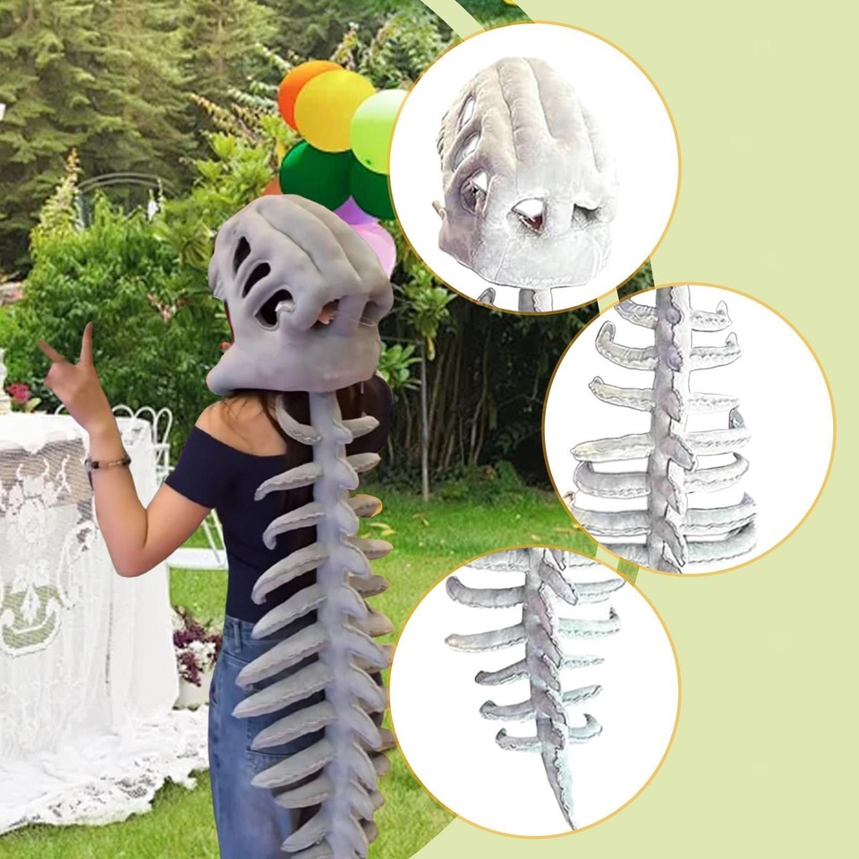 Dinosaur Skeleton Costume Set Pretend Play Spine Skeleton for Outdoor ...