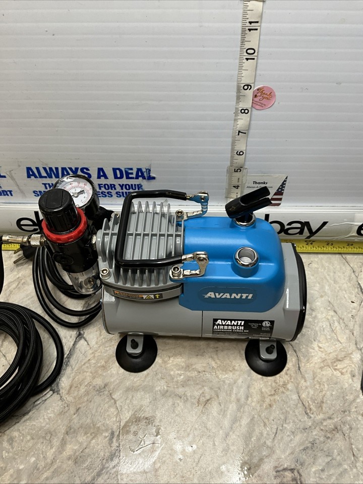 AVANTI Airbrush Compressor Combo Kit AV-AB-01 INDOOR 120VAC 3-WIRE 1/4 ...