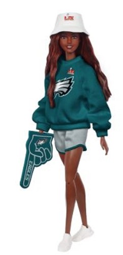 2025 Barbie NFL Super Bowl LIX Champions Philadelphia Eagles Doll IN ...