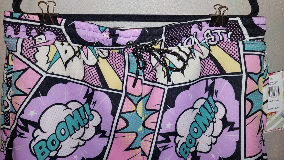 Oh Snap By Drill Clothing Co. Comic Style Shorts Men’s Size XL | eBay