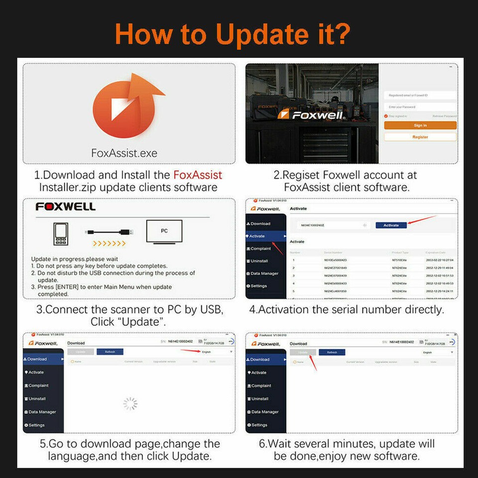 Foxwell NT510 Elite For BMW FUll System Diagnostic DPF ABS SRS TPMS ...