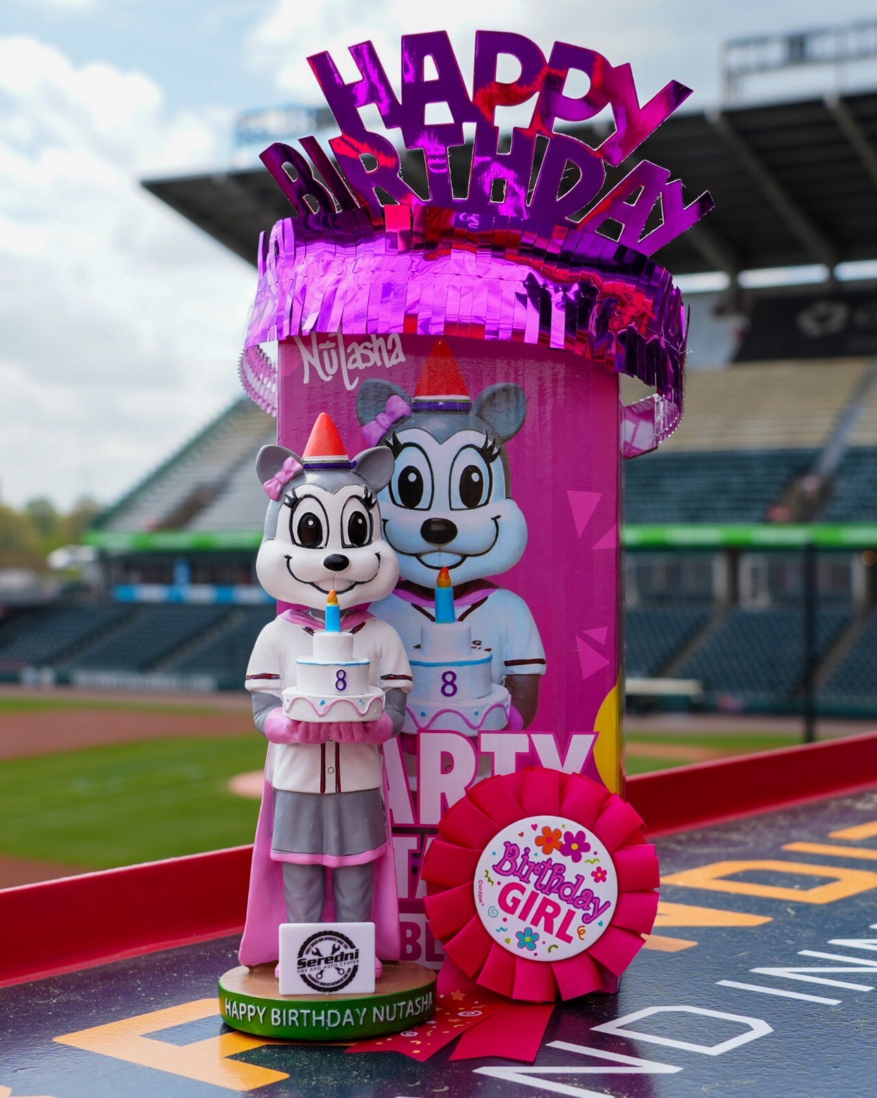 Birthday PARTY Nutasha Bobblehead Richmond Flying Squirrels Kids Only ...