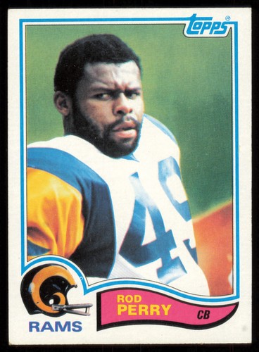 1982 Topps Football #382 Rod Perry Los Angeles Rams | eBay