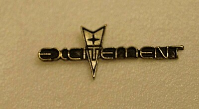 Authentic NEW Pontiac Pin Badge Pontiac Excitement Pin Badge Older Auto ...