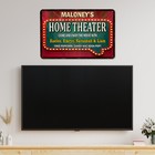 Personalized Home Theater Sign Movie Room Cinema Family Room Decor ...