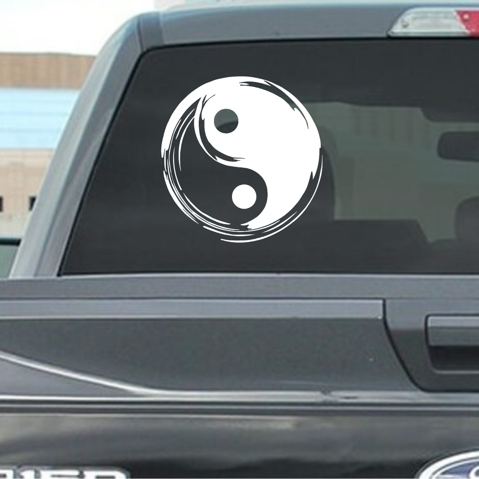 Yin Yang Decal Stickers Ying Car Truck Tumbler Window Laptop Wall 22 ...