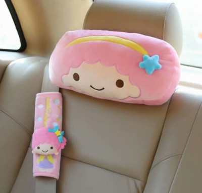 Sanrio Little Twin Stars Lala Neck Pad Seat Belt Cover 2 Pieces NEW ...