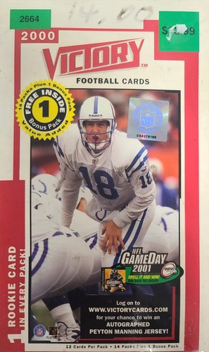 2000 Victory Football Cards Sealed Box - Brady Rookie Year | eBay