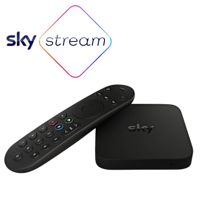 Sky Stream TV Puck - Full Kit Ready To Use Includes Remote and Power ...
