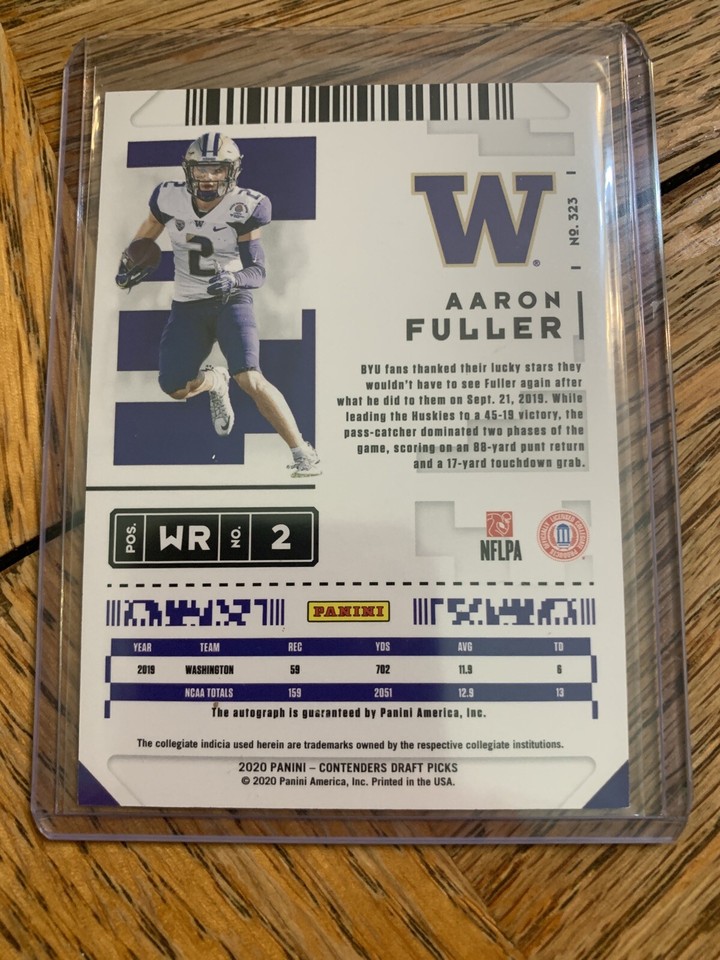 2020 contenders football Aaron Fuller Auto Washington - Seattle ...