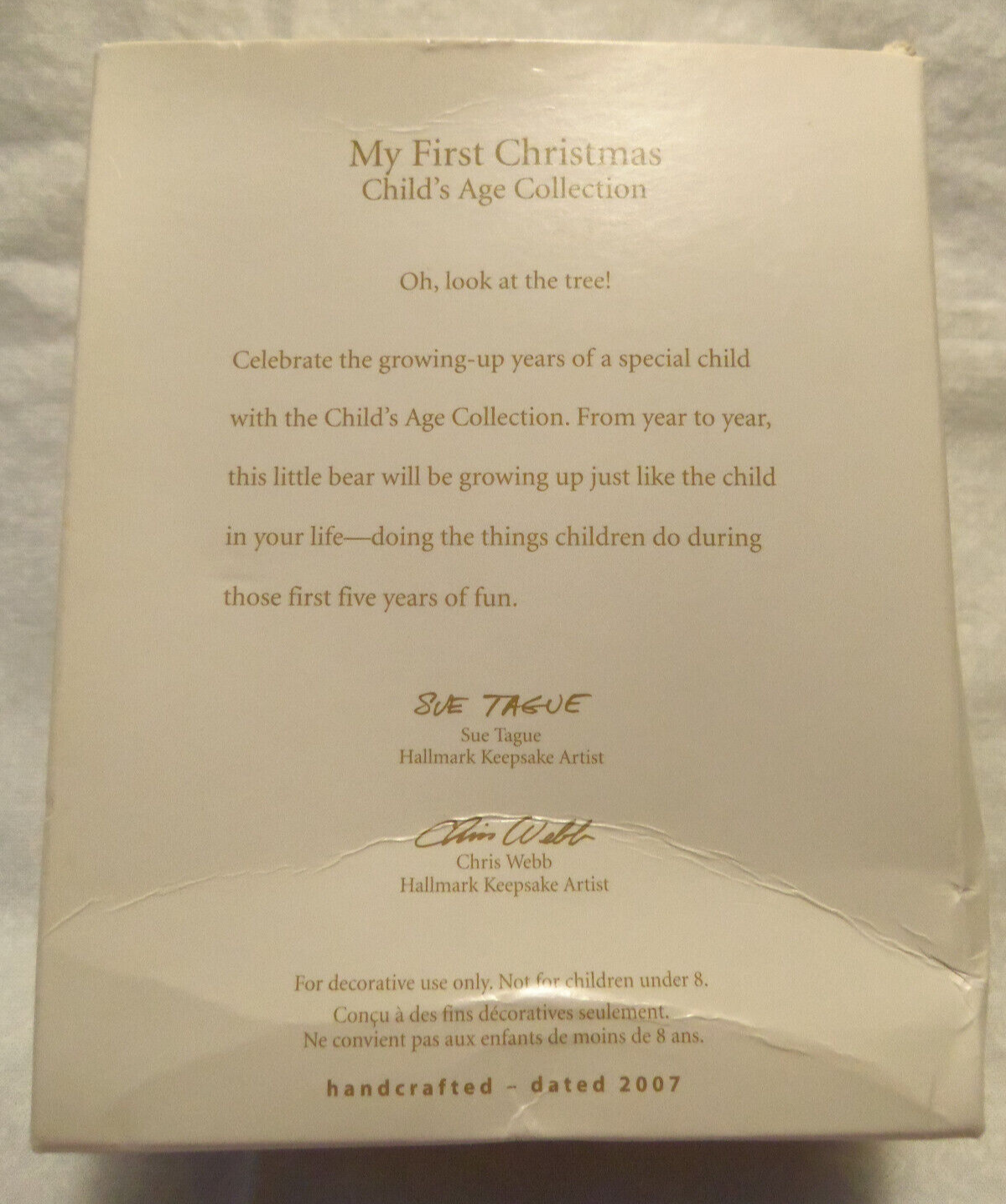 Hallmark Keepsake "My First Christmas" Child's Age Collection Christmas ...