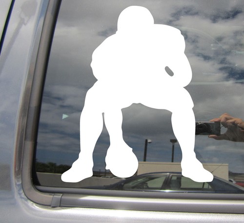 Center Offensive Lineman Gridiron Football Car Window Vinyl Decal ...