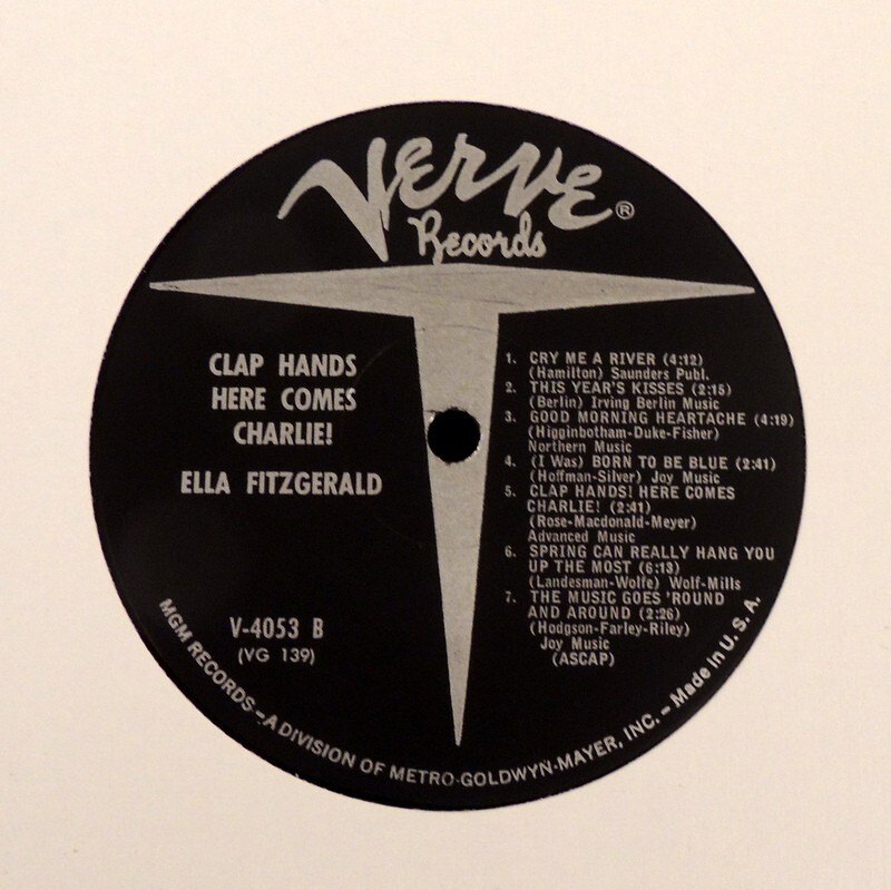 Ella Fitzgerald - Clap Hands, Here Comes Charlie! LP 1961 Verve Records ...