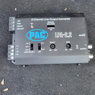 PAC LPA-2.2 2 Channel Active Line Output Converter With Auto Turn-on ...