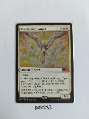 MTG Resplendent Angel Core Set 2019 034/280 Regular Mythic | eBay