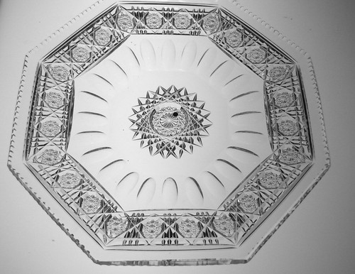 ABP CUT GLASS CRYSTAL 7" PLATE SIGNED SINCLAIRE | eBay