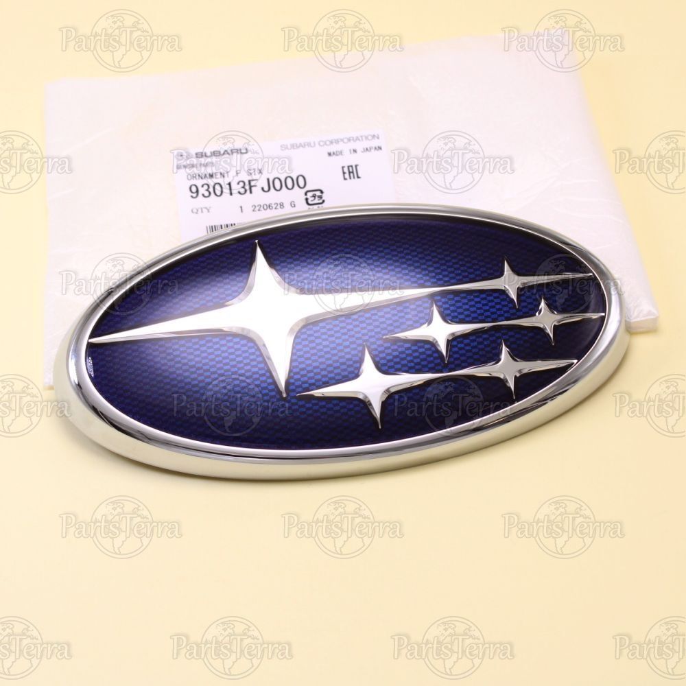 Genuine Subaru CROSSTREK IMPREZA Front Grille Six Star Blue Logo Emblem ...