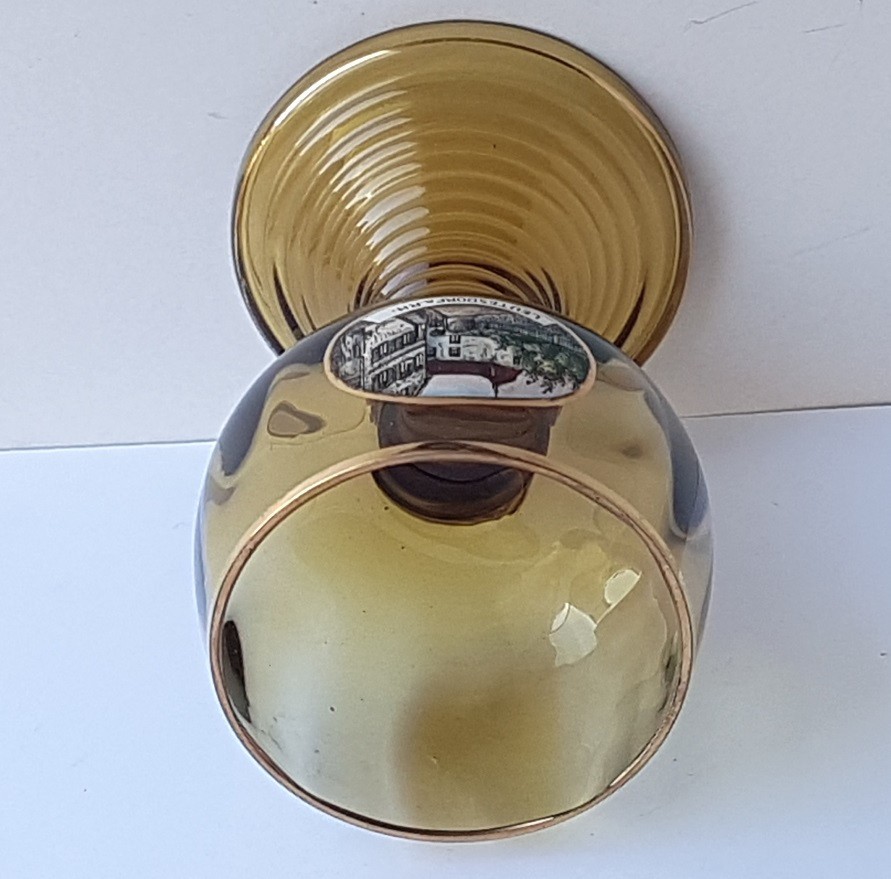 Roman/ Wine Glass Hand-Cut Berry Knobs, LEUTESDORF am RH, around 1900 ...