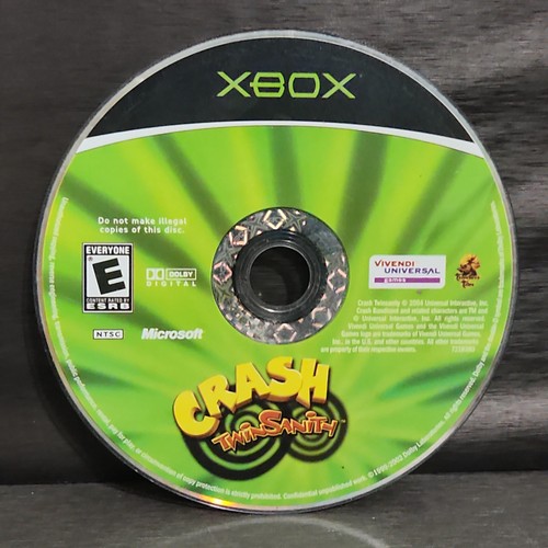 Crash Twinsanity Microsoft Xbox Game Disc E Vivendi NTSC 2004 ...