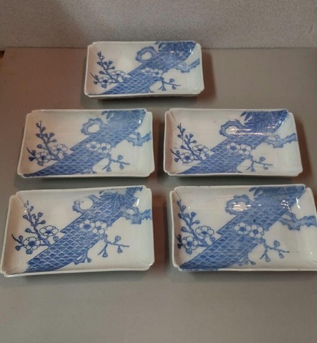 Old Imari Ceramic Square Plates Set of 5 1220.5cm Used Collectible | eBay