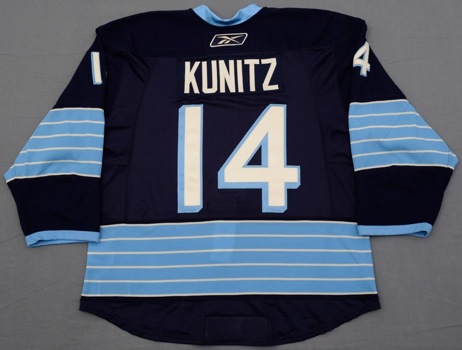 Customized Kunitz #14 Pittsburgh Penguins 2011 Winter Classic Lace ...