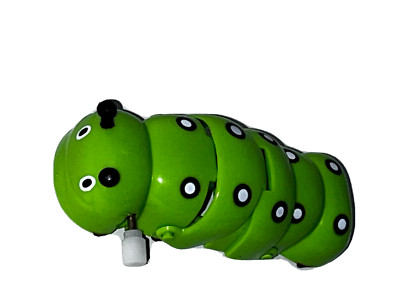 Green 3 1/2" Moving Wind up Catipiller Bug Toy | eBay
