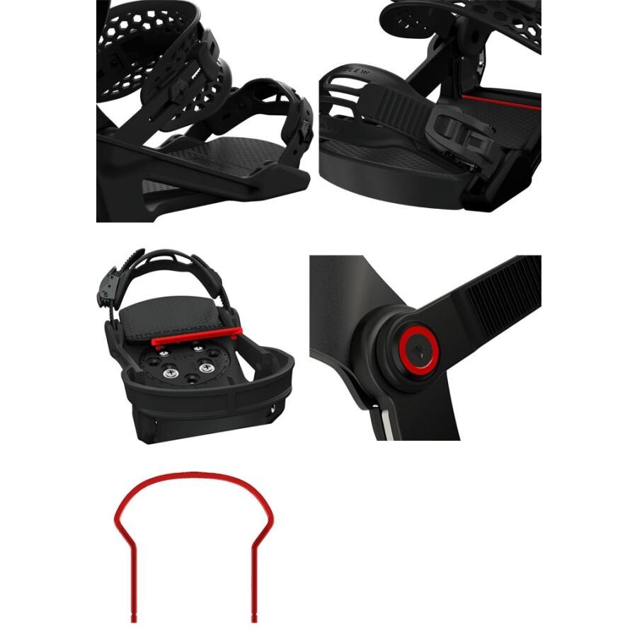 24-25 Clew Step In FREEDOM 1.0 Binding Snowboard White Black S M L Size ...