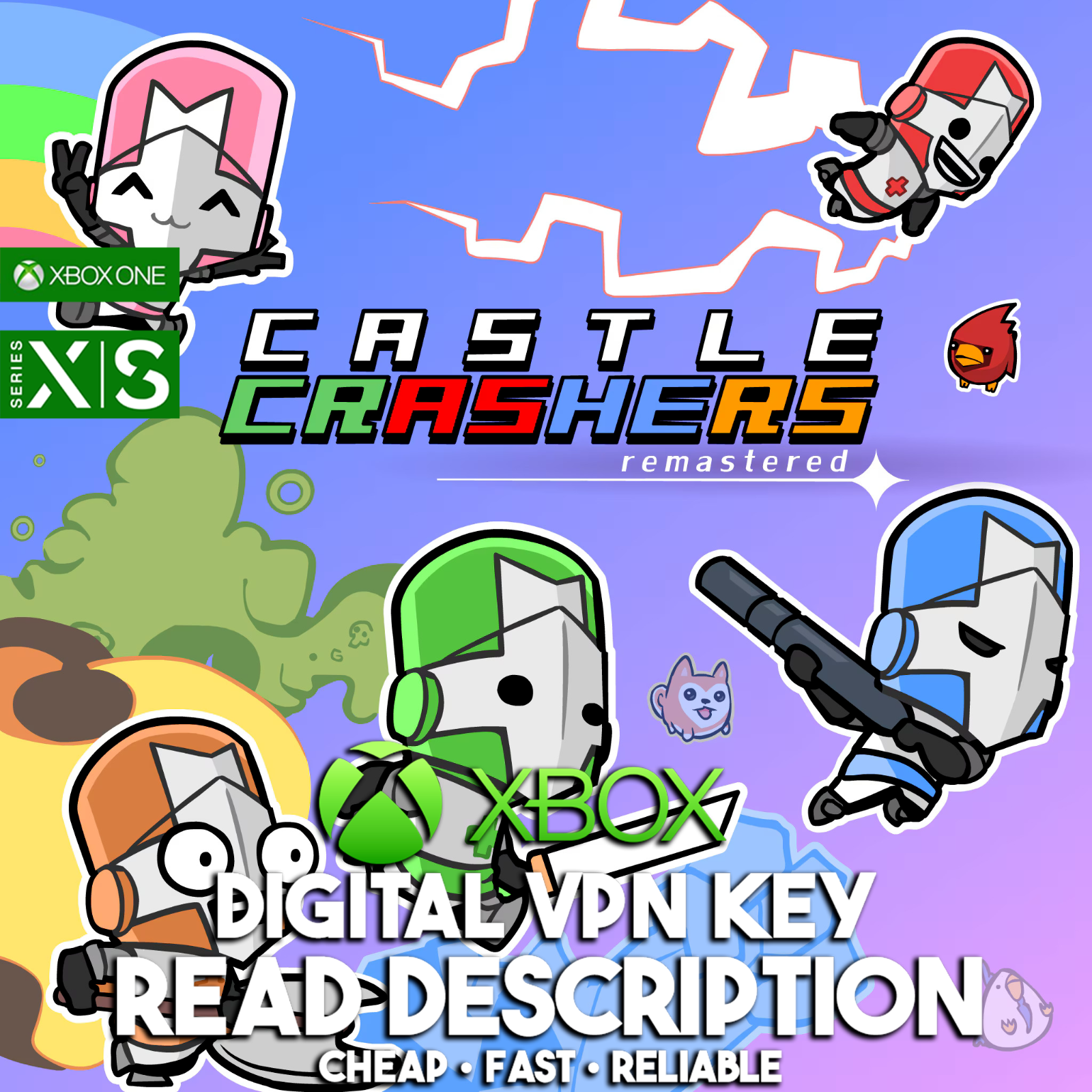 Castle Crashers Remastered - Xbox One, Series X|S - VPN Argentina Key ...