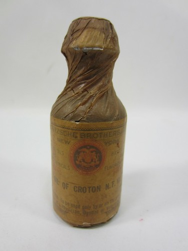 Antique Fritzsche Brothers Croton Oil Bottle- Sealed with Rice Paper | eBay