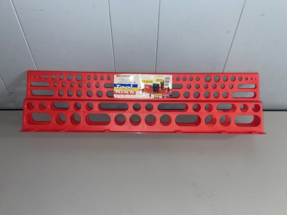 2 New Akro-Mils 24” Tool Rack Organizer 08-024 - HOLDS 96 TOOLS | eBay