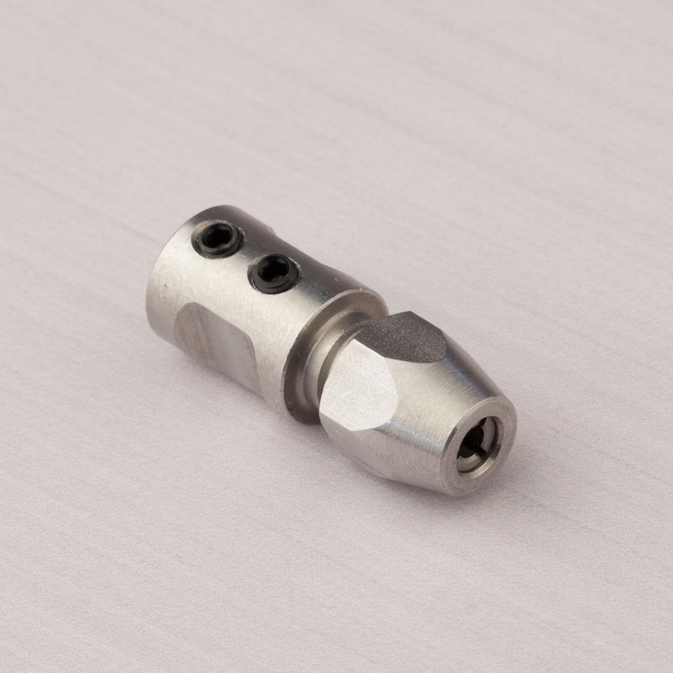 8mm to 6.35mm Steel Positive Reverse Collet Coupler Connector for 6 ...