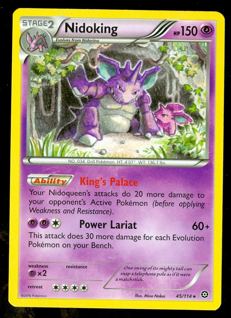 Nidoking Pokemon Card