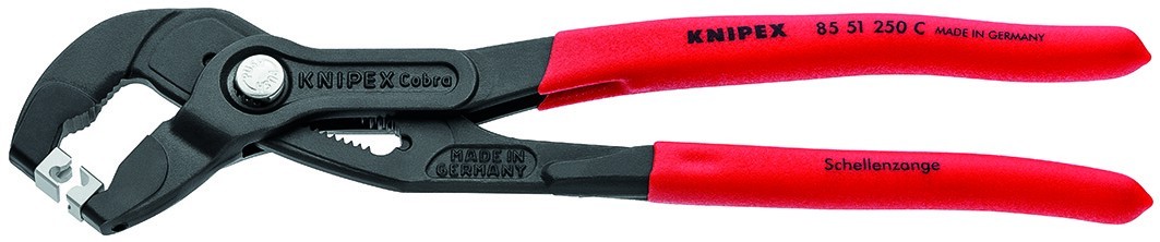 Knipex 10" Hose Clamp Cobra Pliers for Click Clamps with Rotating Jaw ...