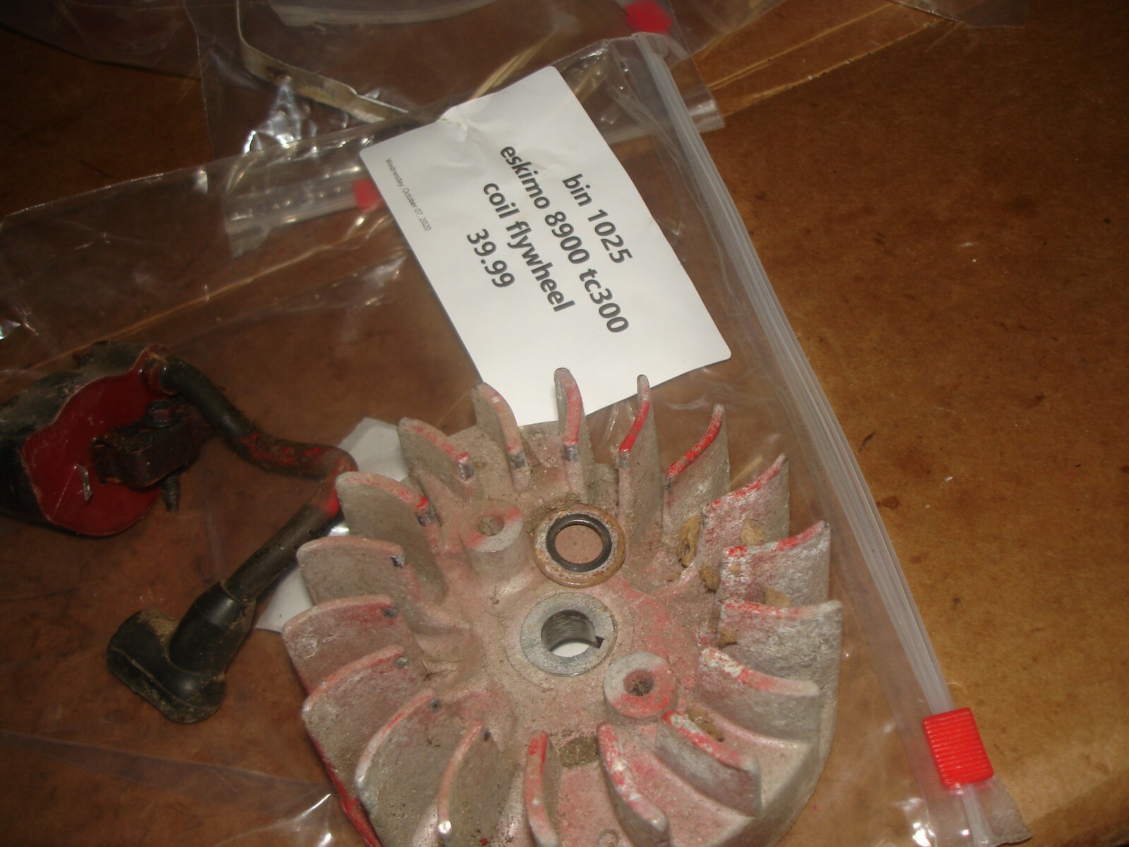 Eskimo Model 8900 tc300 coil and flywheel ice auger part bin 1025 | eBay