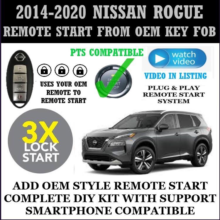 3X LOCK PLUG & PLAY REMOTE STARTER FITS NISSAN ROGUE 2016 PUSH TO START ...