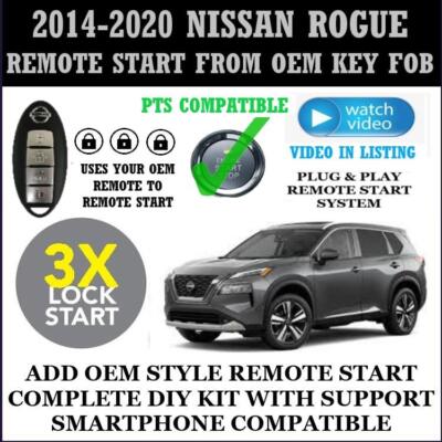 3X LOCK PLUG & PLAY REMOTE STARTER FITS NISSAN ROGUE 2016 PUSH TO START ...