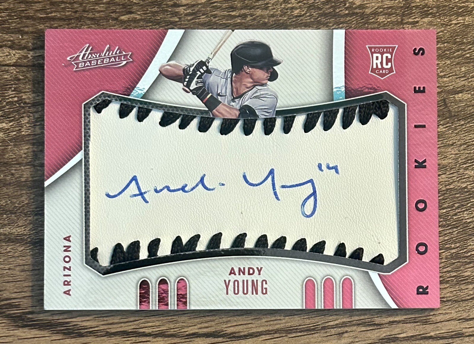 2021 Absolute Baseball Material Signatures Black 31/60 Andy Young ...