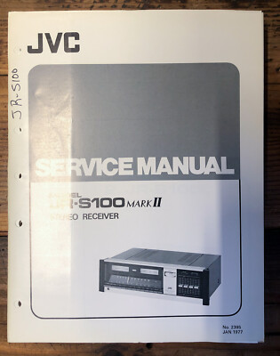 JVC JR-S100 MK2 / II Receiver Service Manual *Original* | eBay