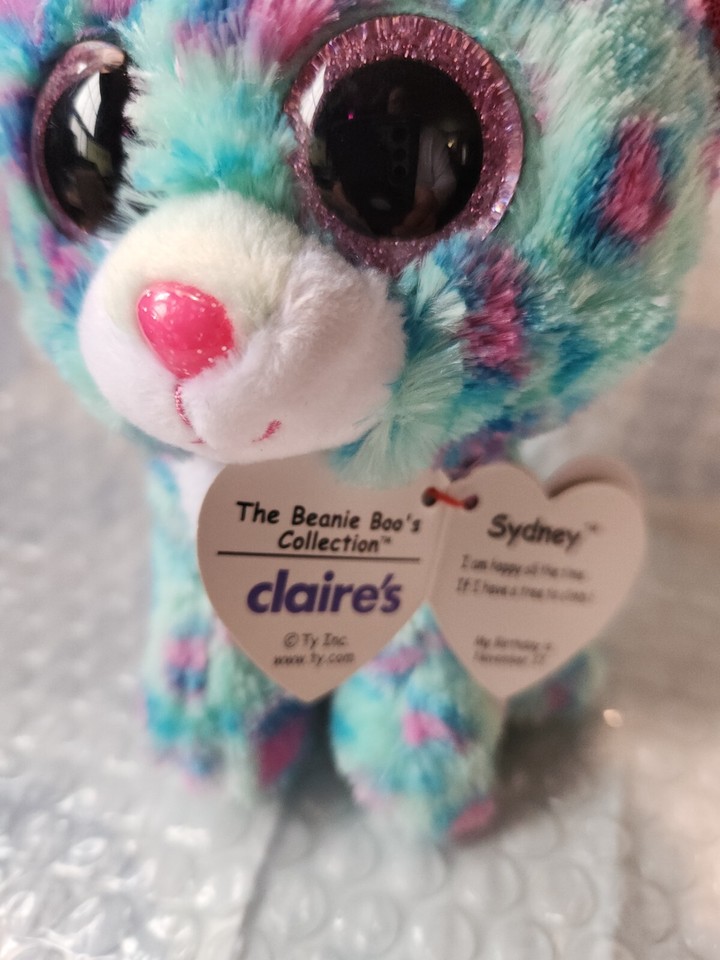 Ty Beanie Boo Sydney - Claires Exclusive - FREE SHIPPING - MWMT | eBay