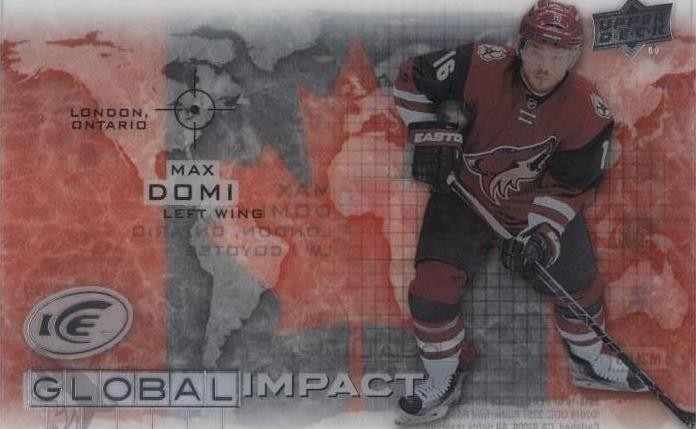 2015-16 Upper Deck Ice - Global Impact Max Domi #GI-MD (RC) for sale ...