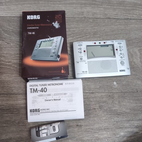 Korg TM-40 Combo Digital Tuner Metronome Chromatic 4959112033627| eBay