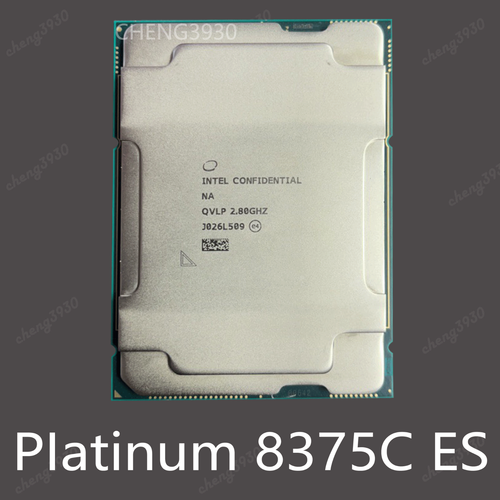Intel Xeon Platinum 8375c ES qvlp 32c 2.8ghz - 3.5ghz 54mb lga4189 CPU processor | eBay