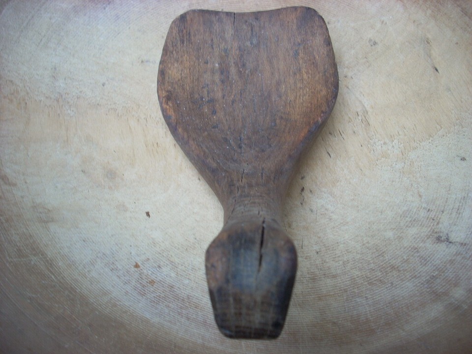 Antique Primitive Large Carved Wood Scraper Paddle Spoon Treen AAFA | eBay