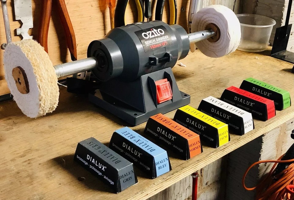 Metal Polishing Buffing Machine - Bench Buffer Polisher Steel Alloy ...